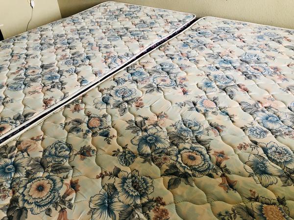 2 single mattress with box spring